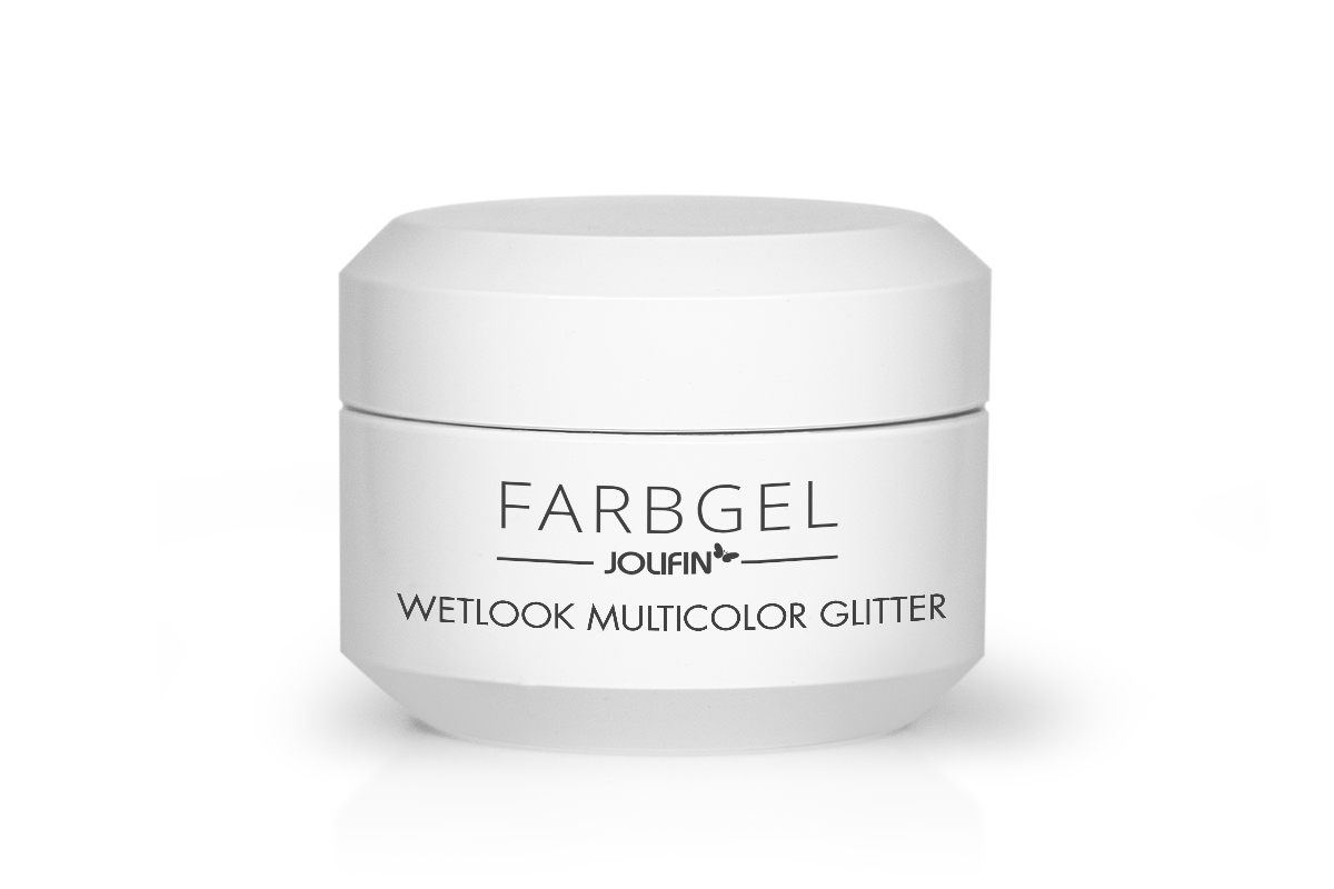 Jolifin Wetlook colour gel multicolor glitter 5ml | 8434AFT