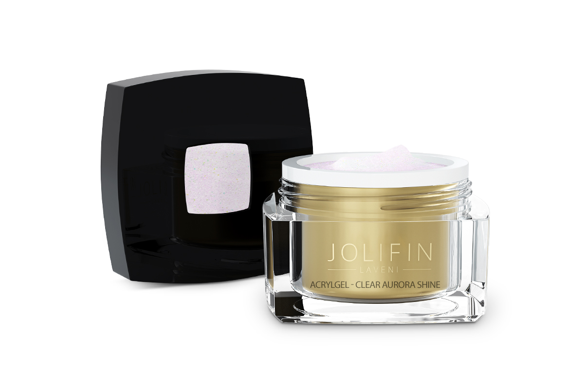 Jolifin LAVENI AcrylGel - clear aurora shine 15ml | 33467T