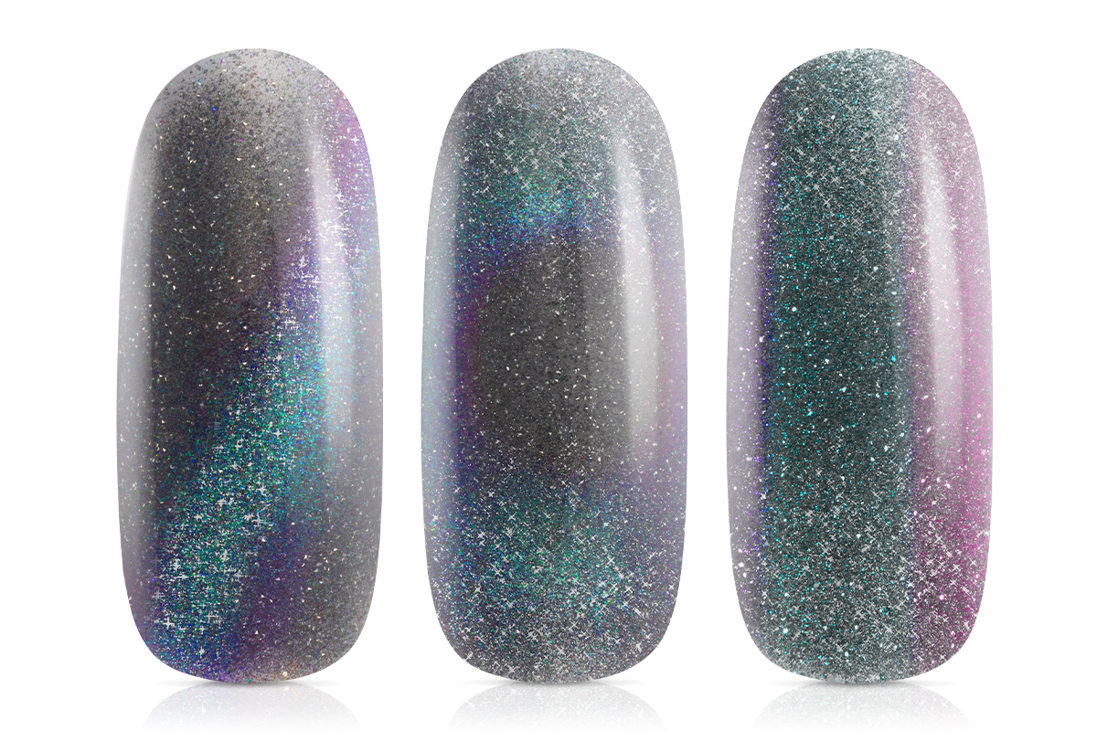 Jolifin LAVENI 3in1 Shellac - Cat-Eye 9D FlashOn ocean 10ml | 28161T