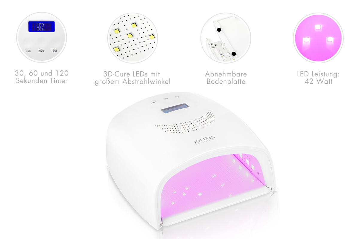 Jolifin LAVENI Shellac Starter-Set - L - Premium Gerät | 23794