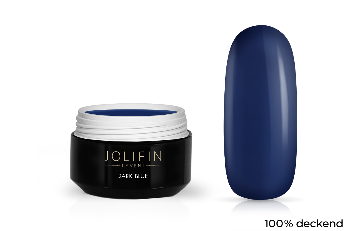Jolifin LAVENI Colour Gel - dark blue 5ml | 8913AFT