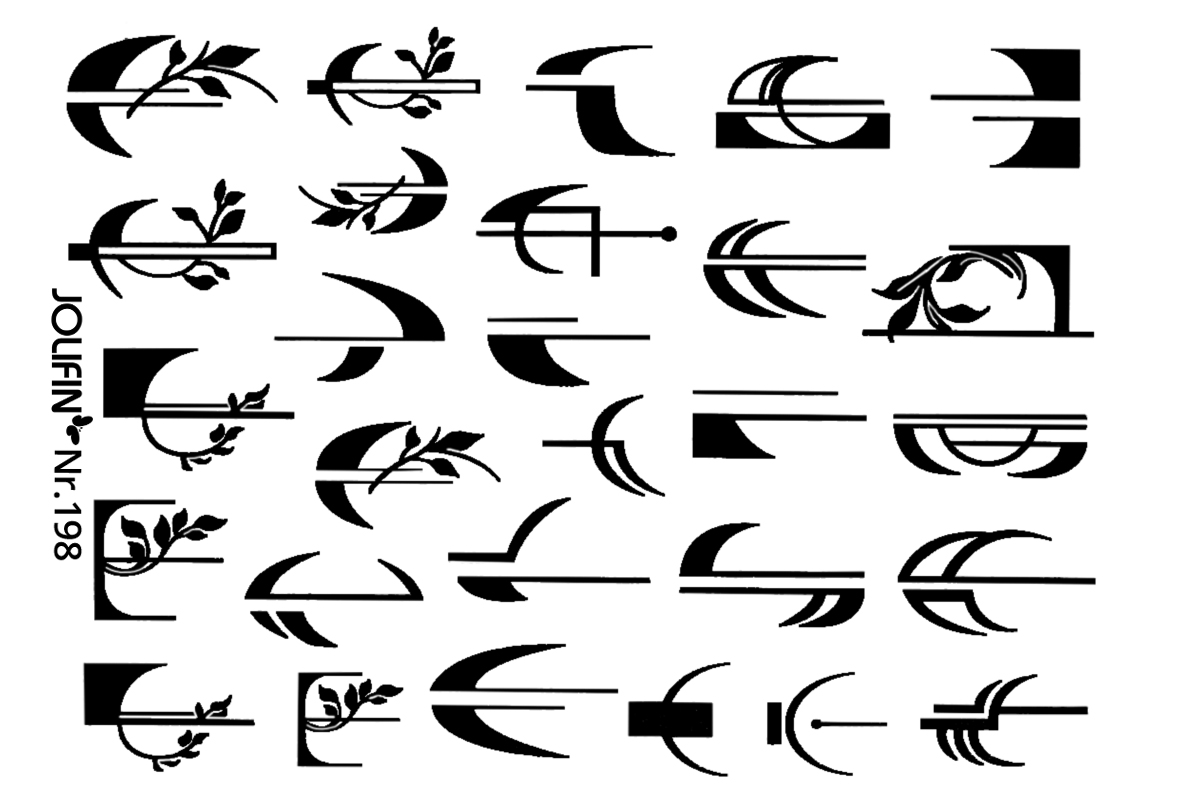 Jolifin Stamping stencil - No. 198 | 28970