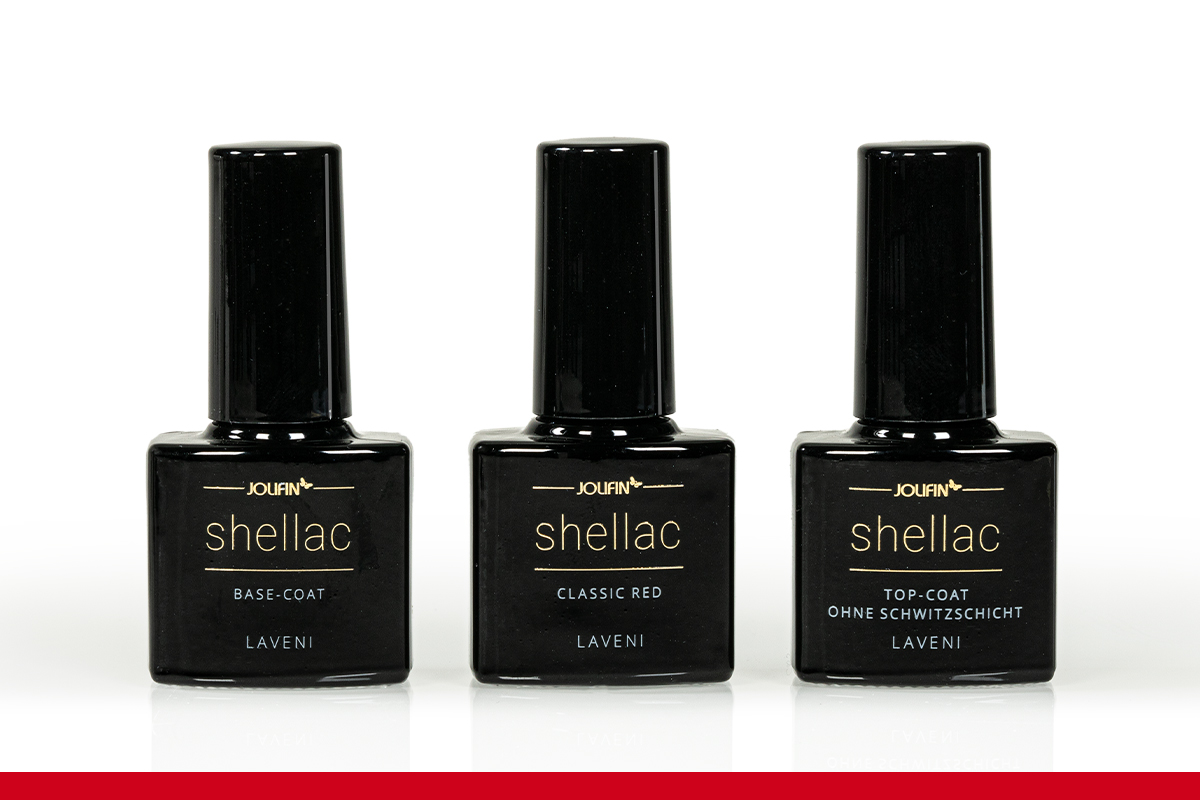 Jolifin LAVENI Shellac Starter-Set - Basic - Mini | 26539