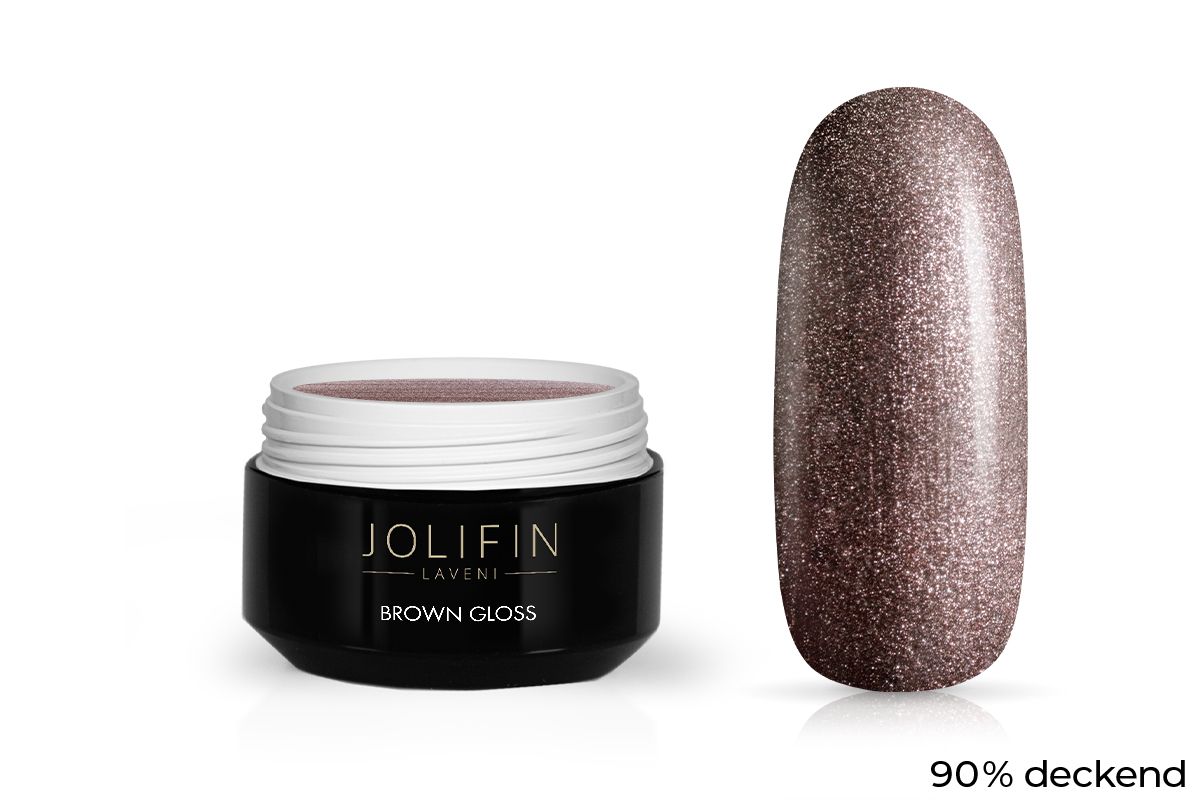 Jolifin LAVENI colour gel - brown gloss 5ml | 11279AFT